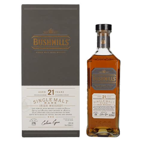 Bushmills 21 Years Old RARE Single Malt Irish Whiskey 40 Vol 0 7l In