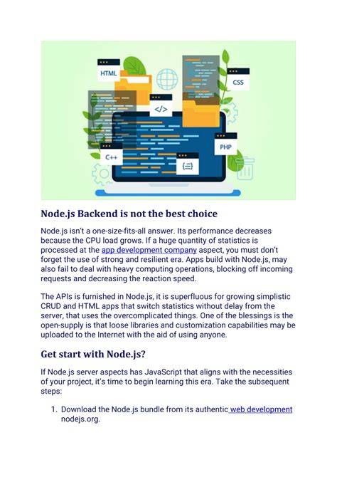 ppt when how and why use node js as your backend powerpoint presentation id 10816396