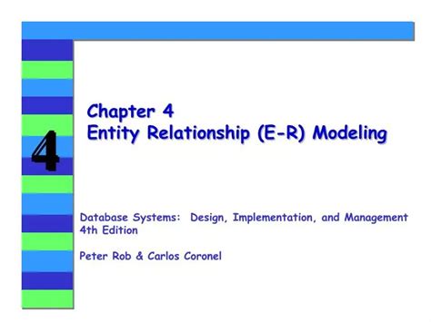 PPT Chapter 4 Entity Relationship E R Modeling PowerPoint