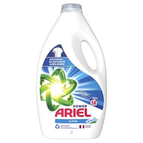 ARIEL Power Lessive Liquide Alpine 58 Lavages 2 9l Pas Cher Auchan Fr