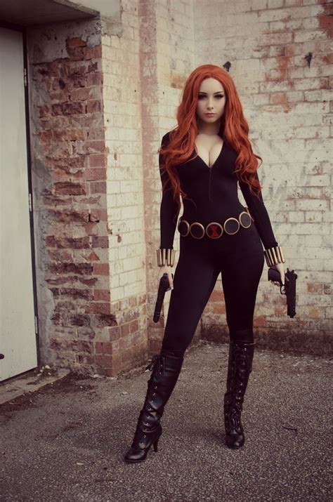 Beke Jacoba Sexy Black Widow NudeCosplayGirls