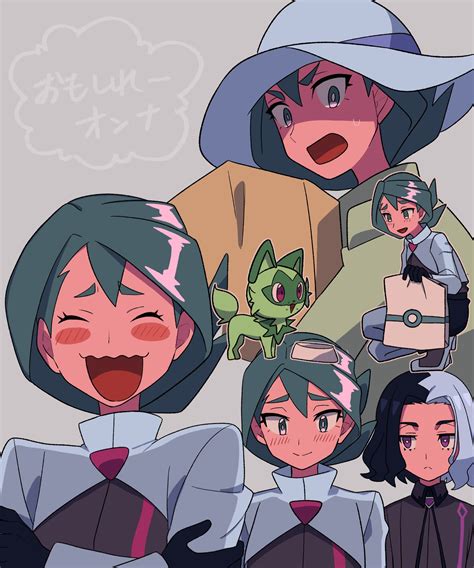 Sprigatito Amethio And Conia Pokemon And More Drawn By Tyako