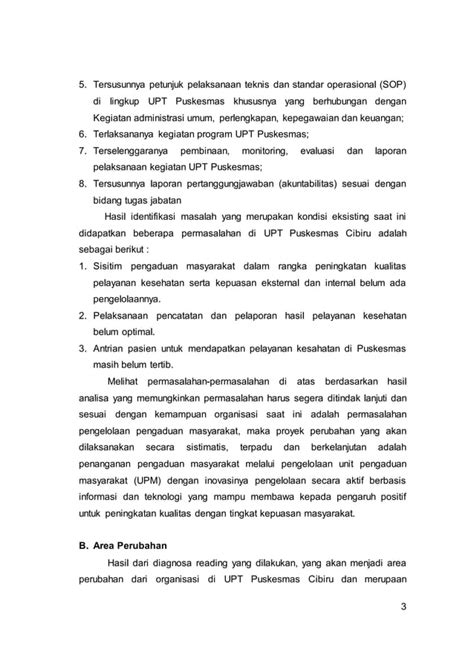 Proyek Perubahan Diklat Pim IV Penanganan Pengaduan Masyarakat UPT
