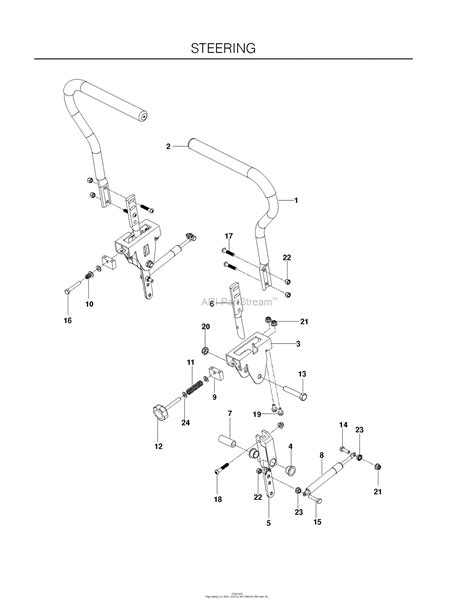 Husqvarna RZ5424 967003701 2012 01 Parts Diagram For STEERING