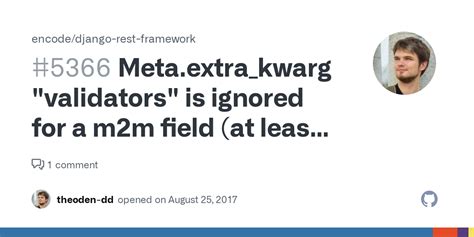 meta extra kwargs validators is ignored for a m2m field at least for max length · issue