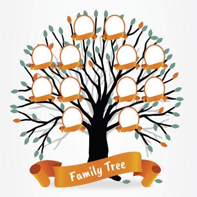 Plantilla de árbol genealógico 566639 Vector en Vecteezy