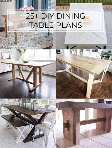 Dining Room Tables Plans