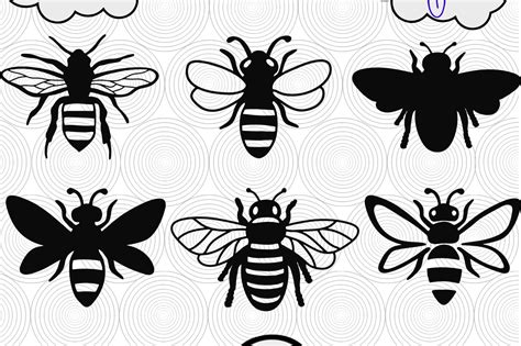 BEE BUNDLE SVG Commercial Use Svg Cute Bee Svg Bee Cricut File Crella
