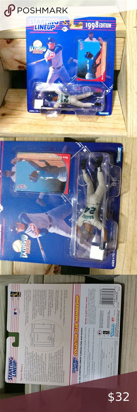 Ken Griffey Jr Starting Lineup Pro Action Figure Card Mariners