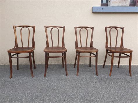 Bistrostühle aus Holz 4er Set bei Pamono kaufen