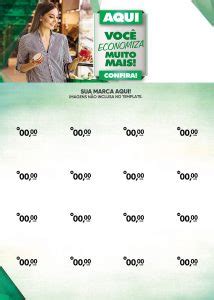 Social Media Encarte Supermercado Aqui Voçe Economiza Muito Mais PSD