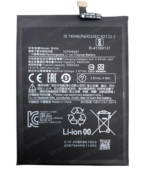 Bater A Xiaomi Bn A Redmi Note G Redmi Poco M Pro Y Poco F Pro