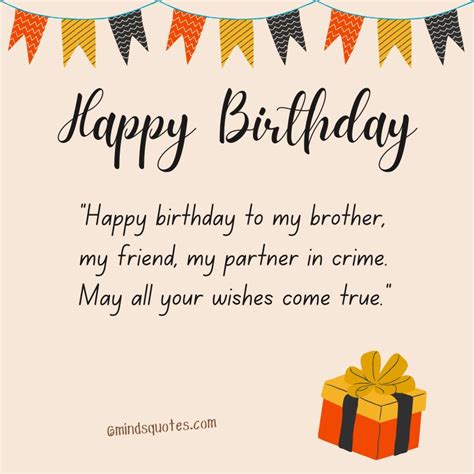 50 Heart Touching Birthday Wishes For Brother Minds Quotes