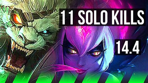 RENGAR Vs EVELYNN JNG 11 Solo Kills TR Master 14 4 YouTube