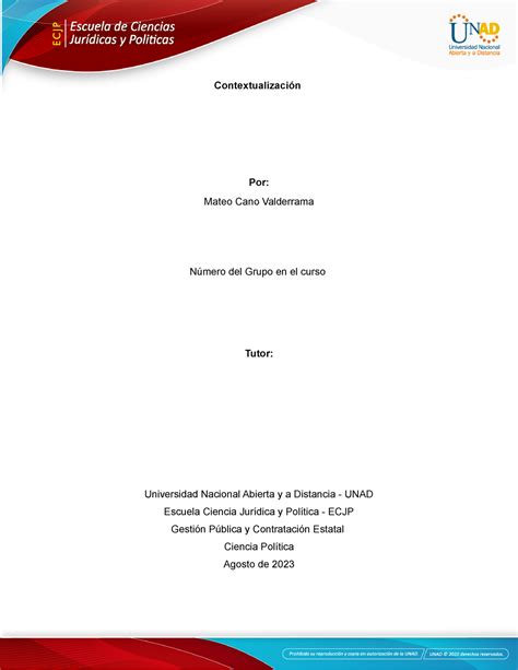 Tarea 1 Contextualización Mateo Cano Grupo Contextualización Por