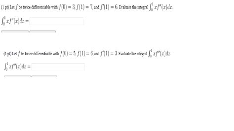 solved let f be twice differentiable with f 0 3 f 1