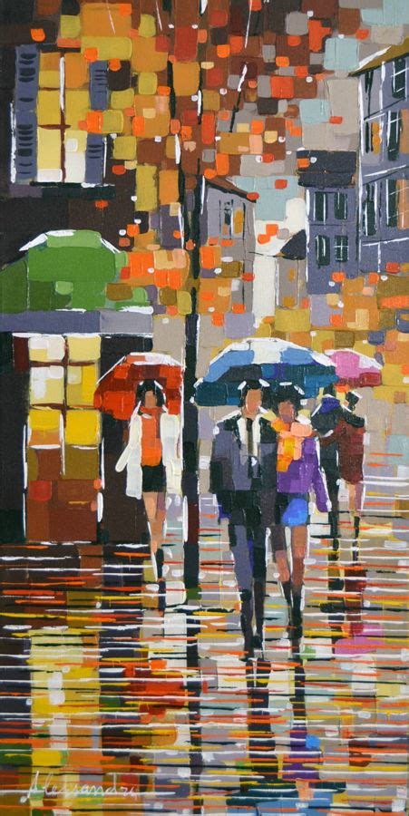 Aleksandra Savina Koyman Galleries Cityscape Art Umbrella Art Art