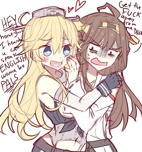 Kongou And Iowa Kantai Collection Drawn By Kvlen Danbooru