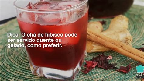 Chá de hibisco emagrecedor canela e gengibre YouTube
