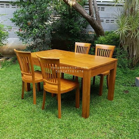Set Kursi Makan Minimalis Kayu Jati HMJ SKMKN 12