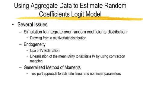 estimating logit models using household level and aggregate data ppt download