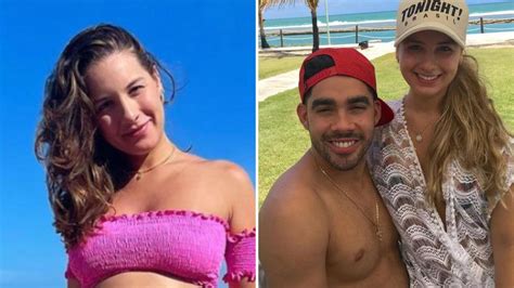 Grávida ex noiva de Gabriel Diniz mostra barrigão em foto de biquíni