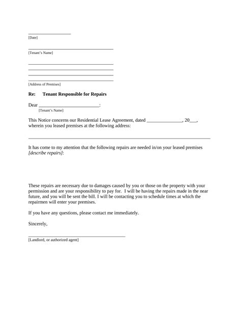 Notice To Repair Template Fill Out Sign Online Dochub