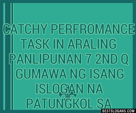 100 Catchy Perfromance Task In Araling Panlipunan 7 2nd Q Gumawa Ng