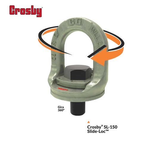 Cáncamo Giratorio Crosby SL 150 Slide Loc CS Beaver