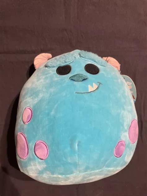 DISNEY PIXAR SQUISHMALLOW 10 Sulley From Monsters Inc Plush Kellytoy