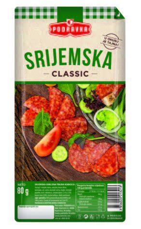 Čajna srijemska kobasica kulen Podravka 80 g NTL Akcija