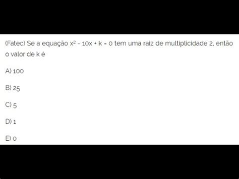 Equa O De Segundo Grau Quest Es Macetes Enem Matematica