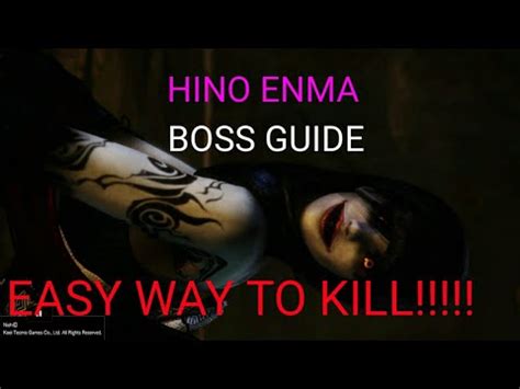 Nioh Hino Enma Boss Guide Youtube