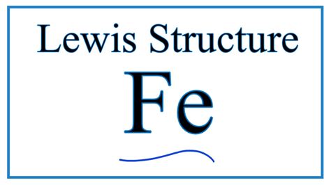How To Draw The Lewis Structure For Iron Fe Youtube