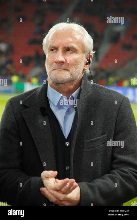 Rudi Voeller During The Match AS Roma Champions League Bayer Leverkusen