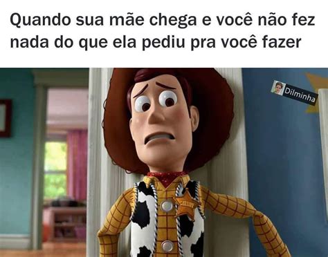 Quando sua mãe chega e você não fez nada do que ela pediu pra você