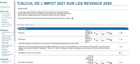 Calculez votre impôt 2021 sur le revenu 2020 avec le simulateur de