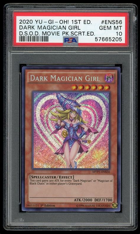 Mavin Yu Gi Oh PSA 10 GEM MINT Dark Magician Girl Secret Rare 1st Ed