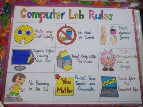 computer lab rules computer lab rules computer projects computer lab