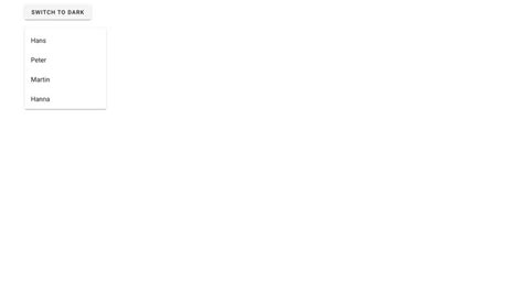 dark light scrollbars with vue js and vuetify