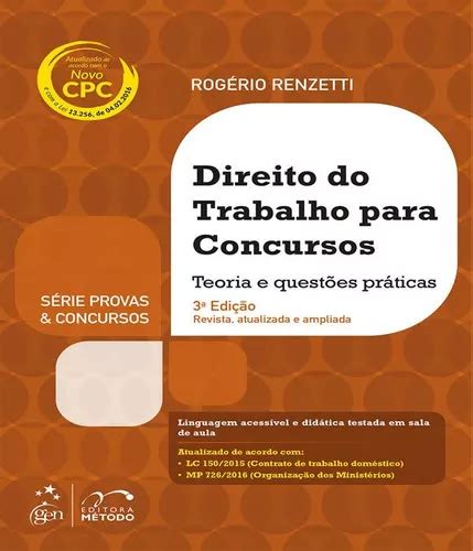 Direito Do Trabalho Para Concursos 03 Ed Direito Do Trabalho Para