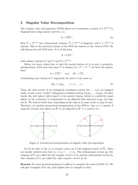 singular value decomposition geometry pdf matrix mathematics eigenvalues and eigenvectors