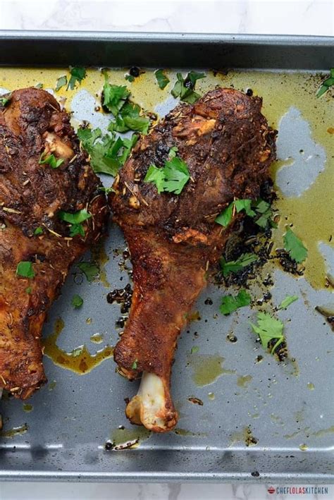 Oven Roasted Turkey Legs Recipe Chef Lola S Kitchen