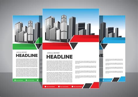 Broschüre Vorlage Layout Abdeckung Design Jahresbericht Premium Vektor