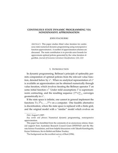 pdf continuous state dynamic programming via …quant downloads 3ndp pdf · 6see for