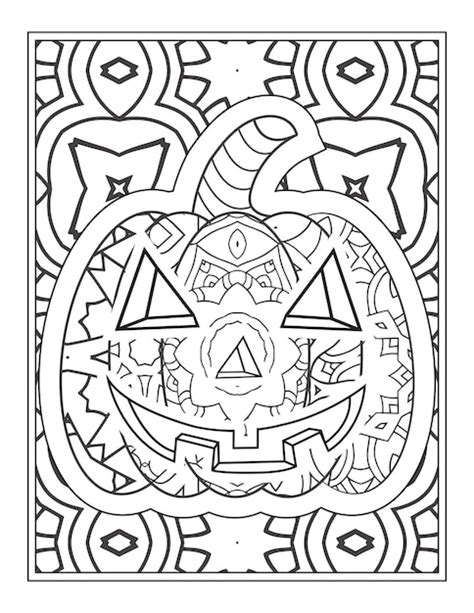 Calabaza De Halloween Para Colorear Ilustraci N Vectorial P Gina Para