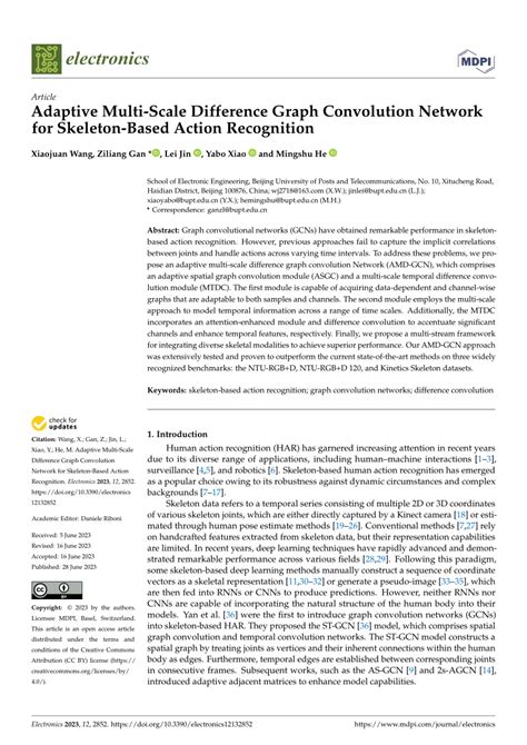 pdf adaptive multi scale difference graph convolution network for skeleton based action