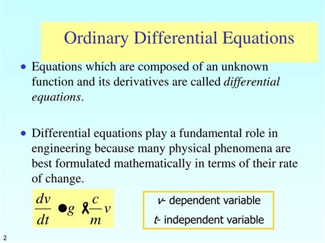 Ppt Numerical Solution Of Ordinary Differential Equation Powerpoint