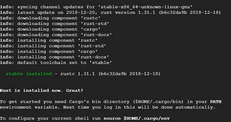 How To Install Rust Programming On Ubuntu 1804 Lts