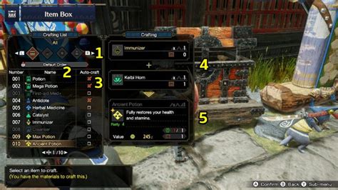 Monster Hunter Rise Items How To Craft Gamepressure